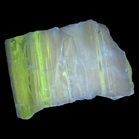 Unbranded | Art | Milk Glass Vaseline Art Glass Cullet Layered Uranium ...